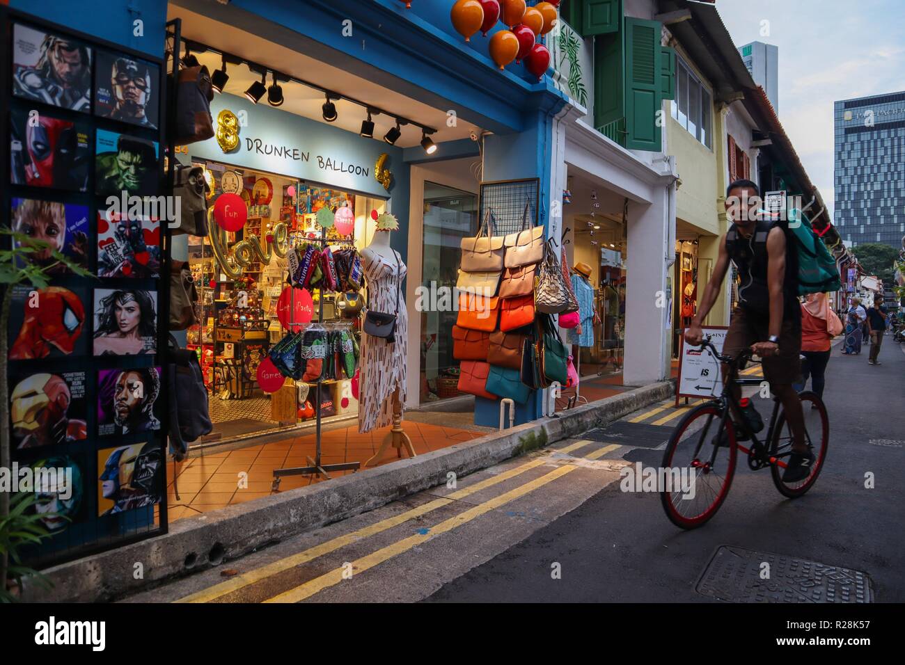 Haji Lane one of Singapore’s artistic lanes Stock Photo - Alamy