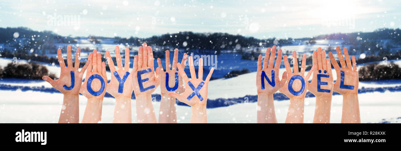 Joyeux noel word hi-res stock photography and images - Alamy