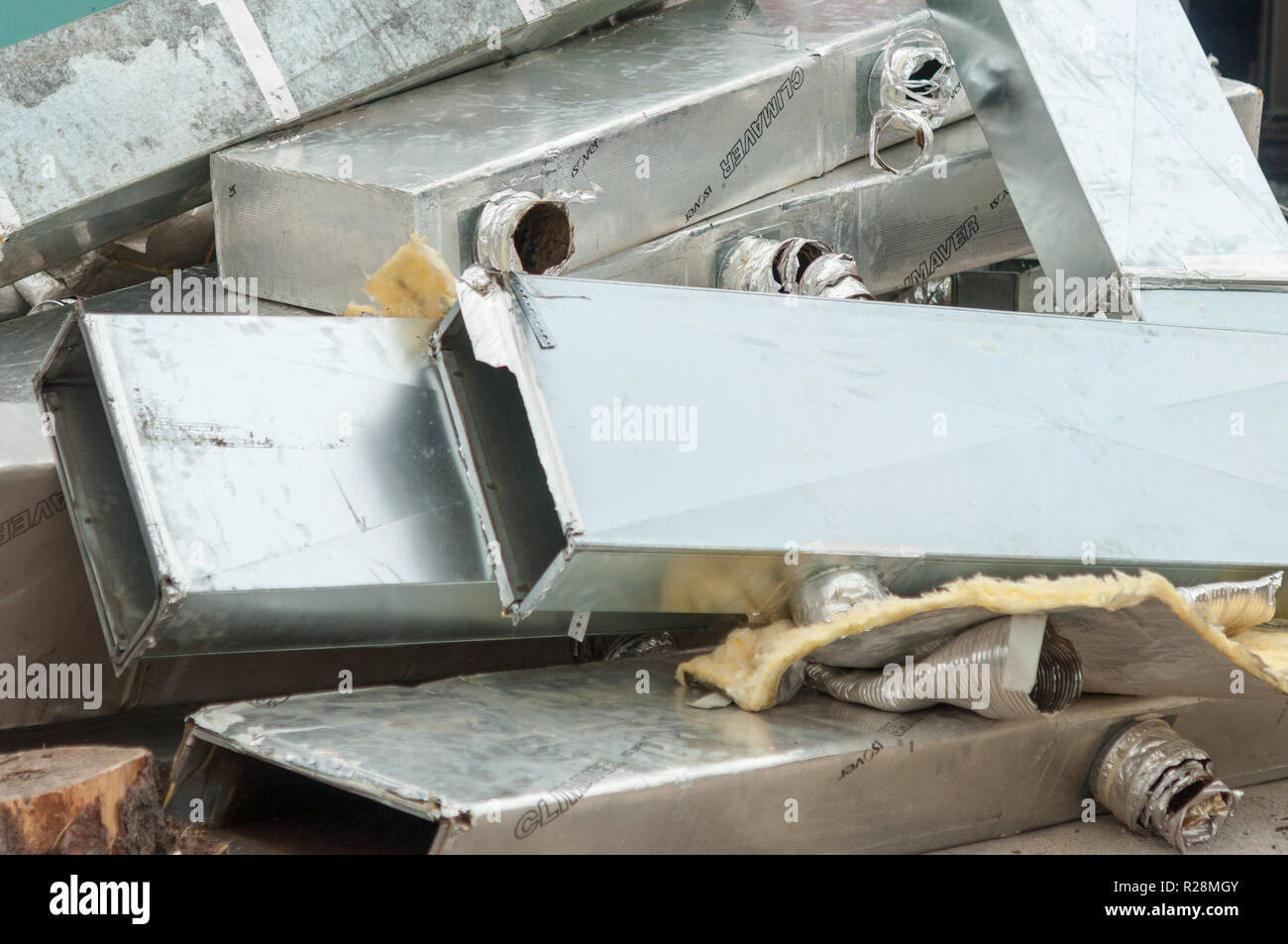 ventilation ducts. many of the same bent metal components the air duct ...