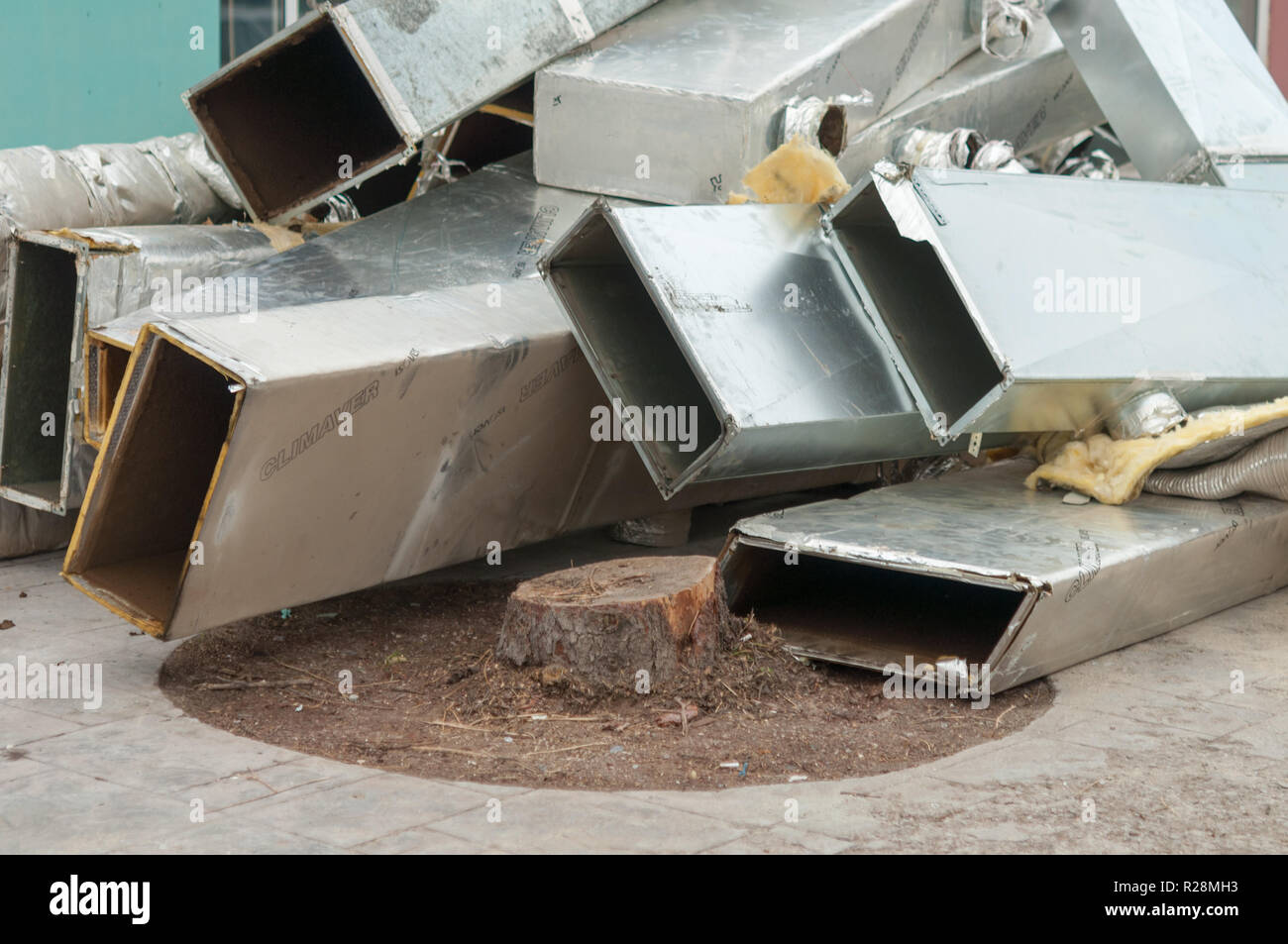 ventilation ducts. many of the same bent metal components the air duct ...