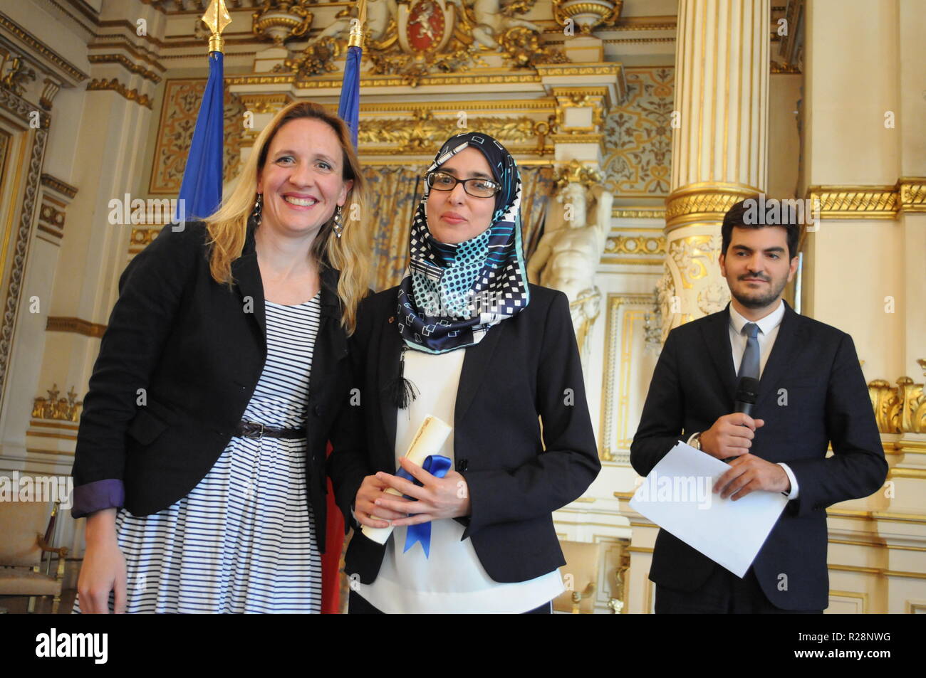 Diplomas award studies of secularism, Lyon, France Stock Photo - Alamy