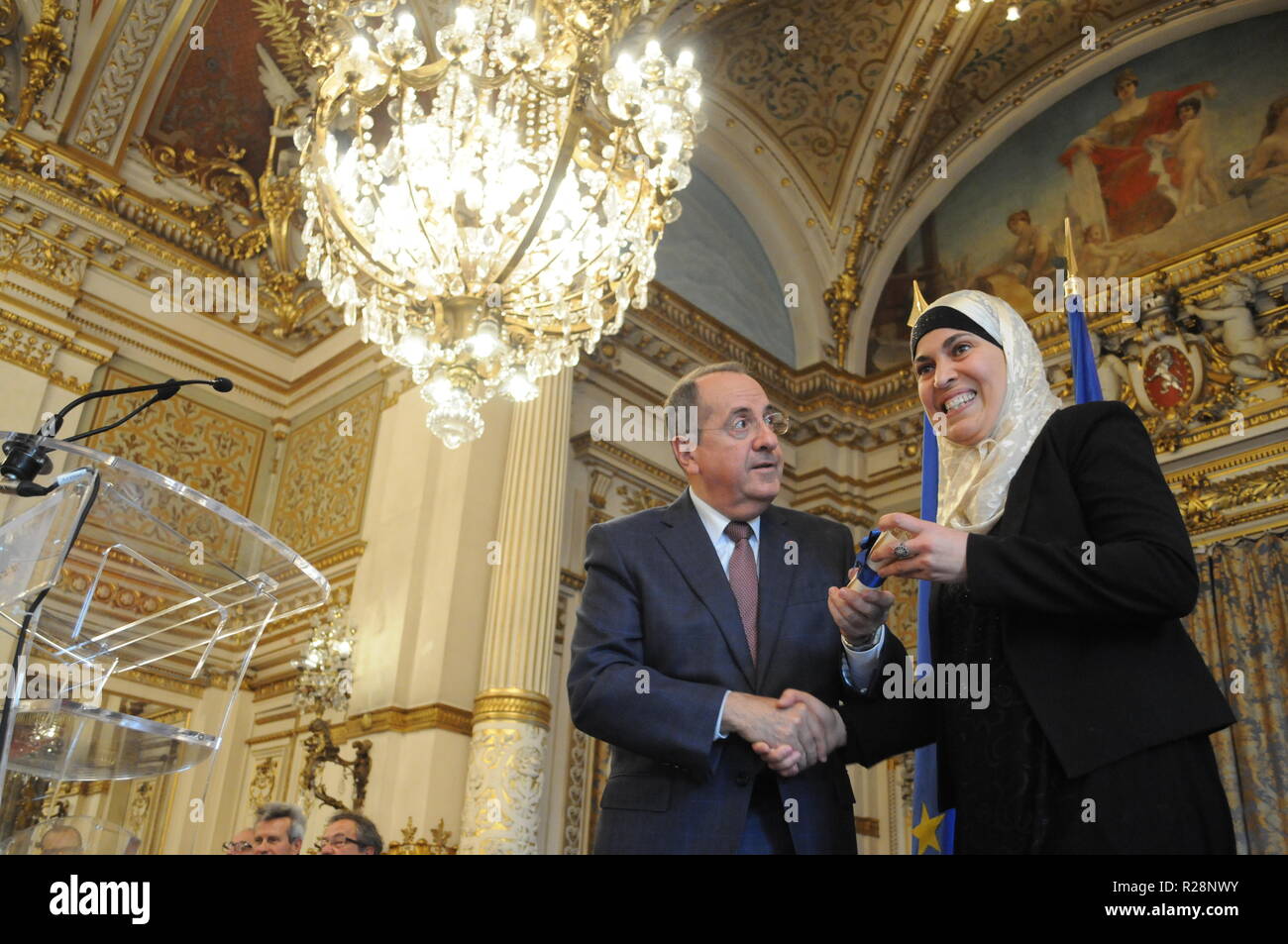 Diplomas award studies of secularism, Lyon, France Stock Photo - Alamy