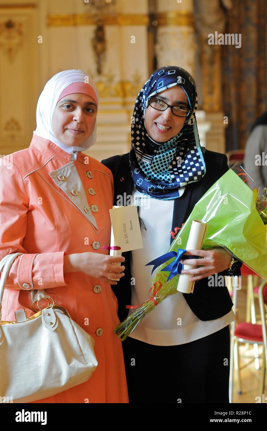 Diplomas award studies of secularism, Lyon, France Stock Photo - Alamy