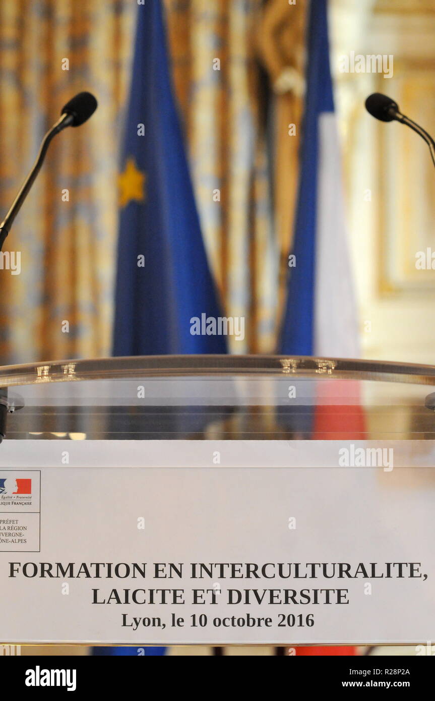 Diplomas award studies of secularism, Lyon, France Stock Photo - Alamy
