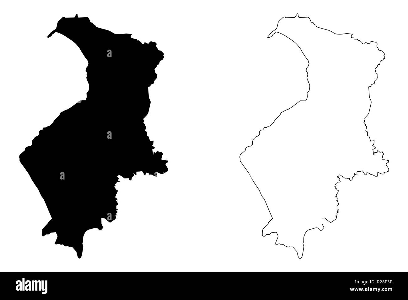 Hatay (Provinces of the Republic of Turkey) map vector illustration ...