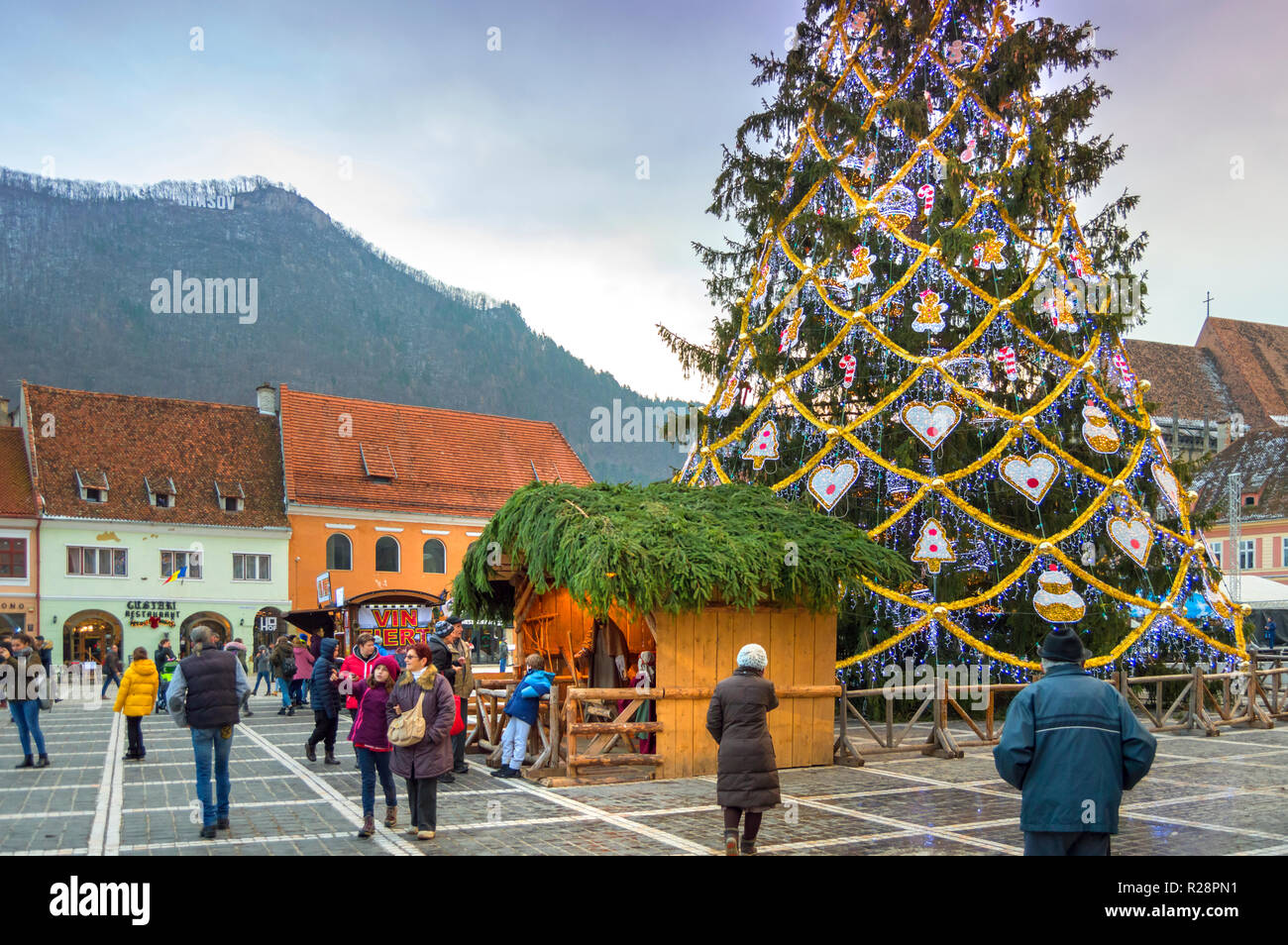 Brasov sign tampa mountain hi-res stock photography and images - Alamy