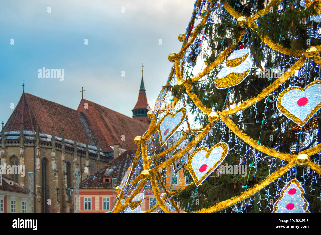 Brasov christmas tree hi-res stock photography and images - Alamy