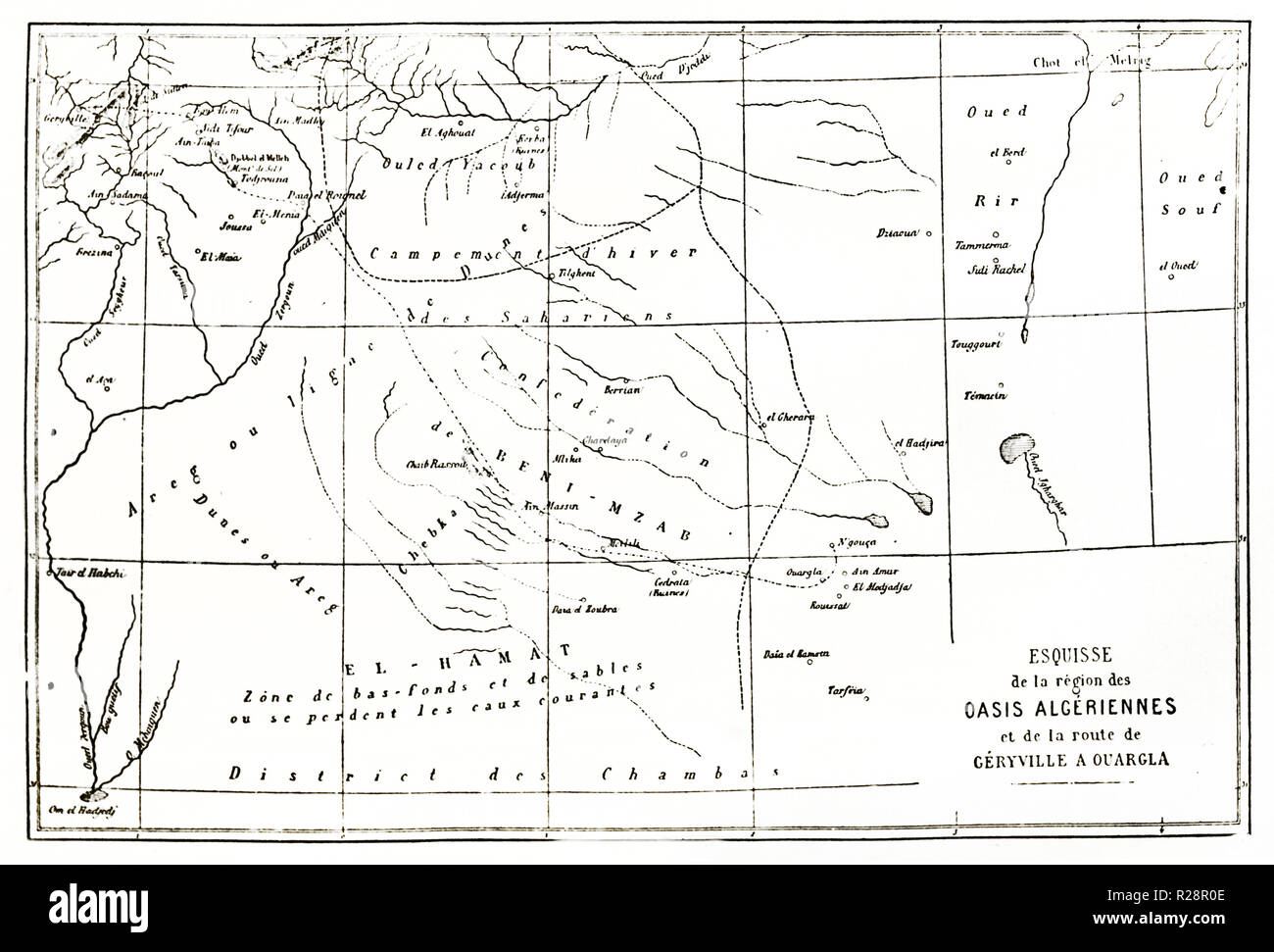 Old map of algeria hi-res stock photography and images - Alamy