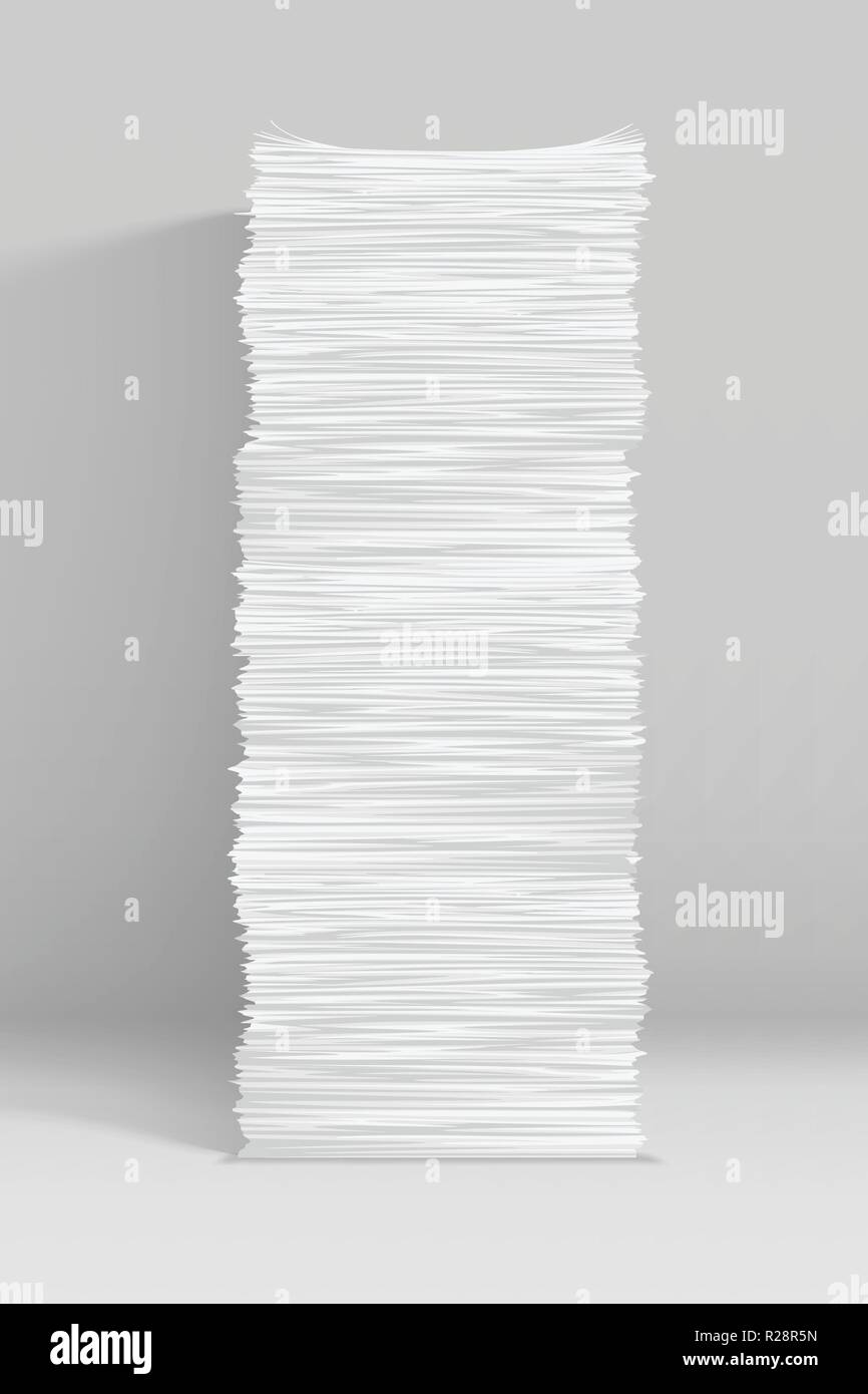 Blank stack paper on Stock Vector Images - Alamy