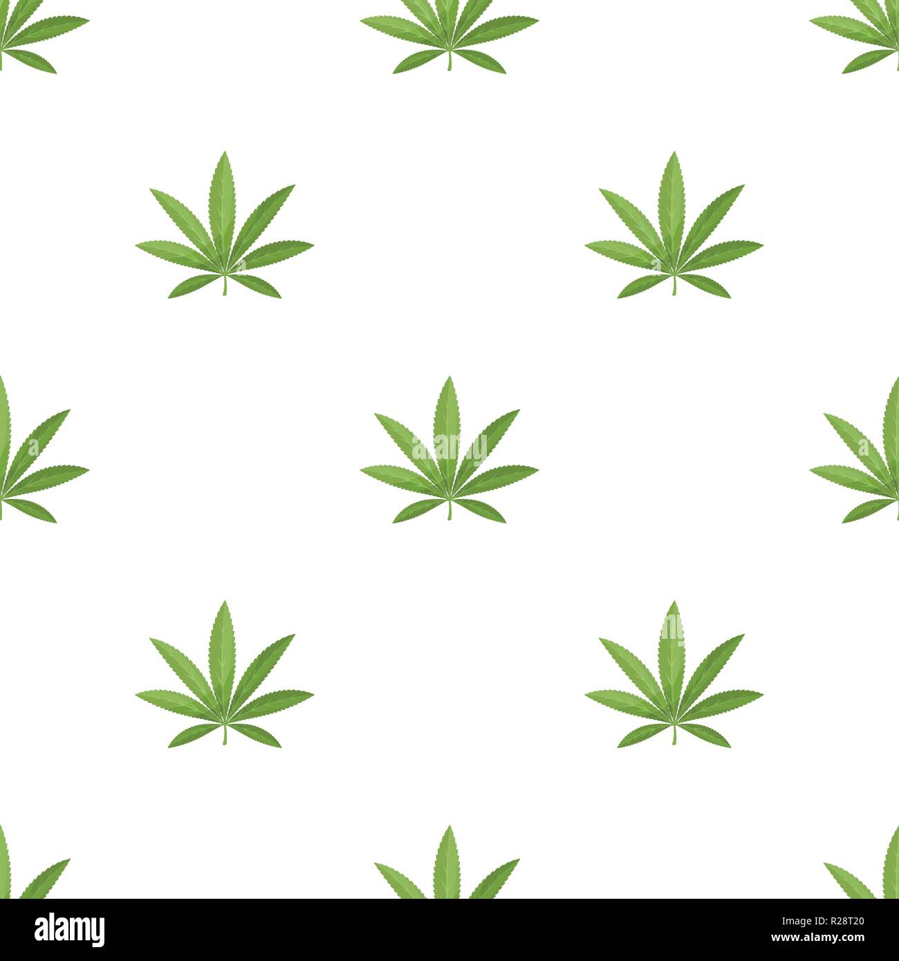 Small Cartoon Weed Plant