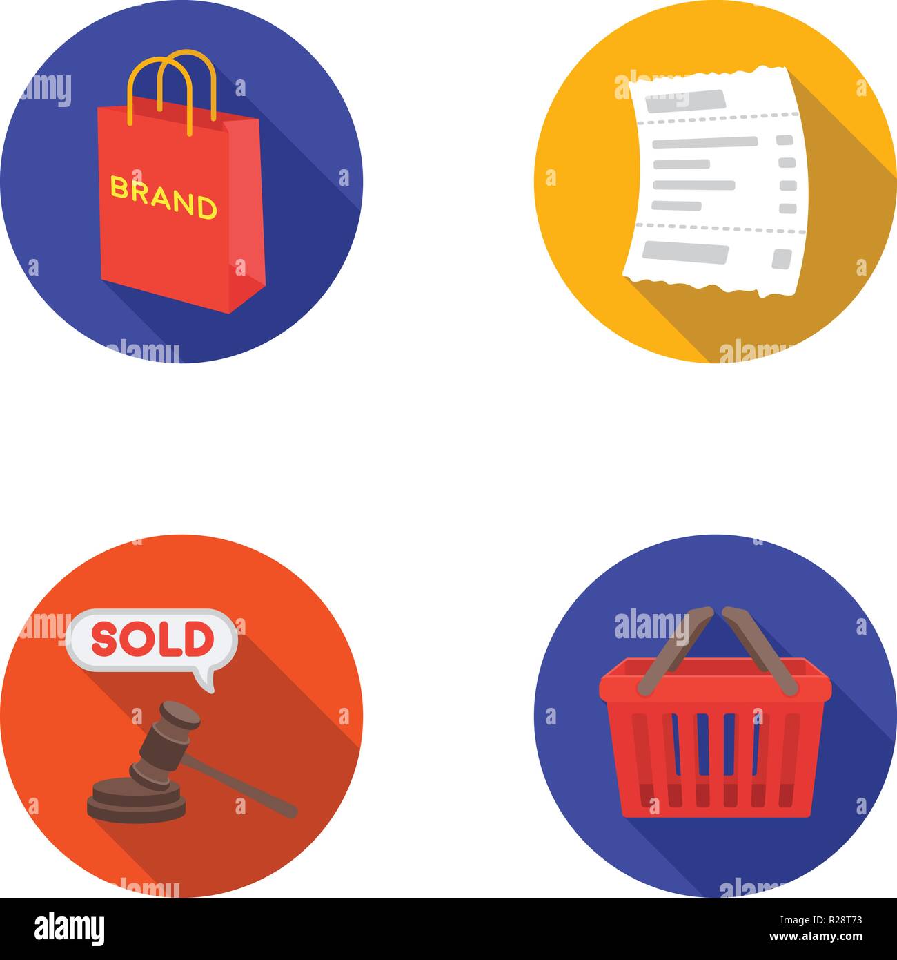 auction,bag,basket,calculation,check,collection,e commerce,flat,hammer ...