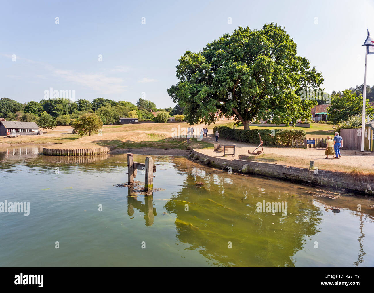 Beaulieu River view at Buckler's Hard, Hampshire, England, UK Stock ...