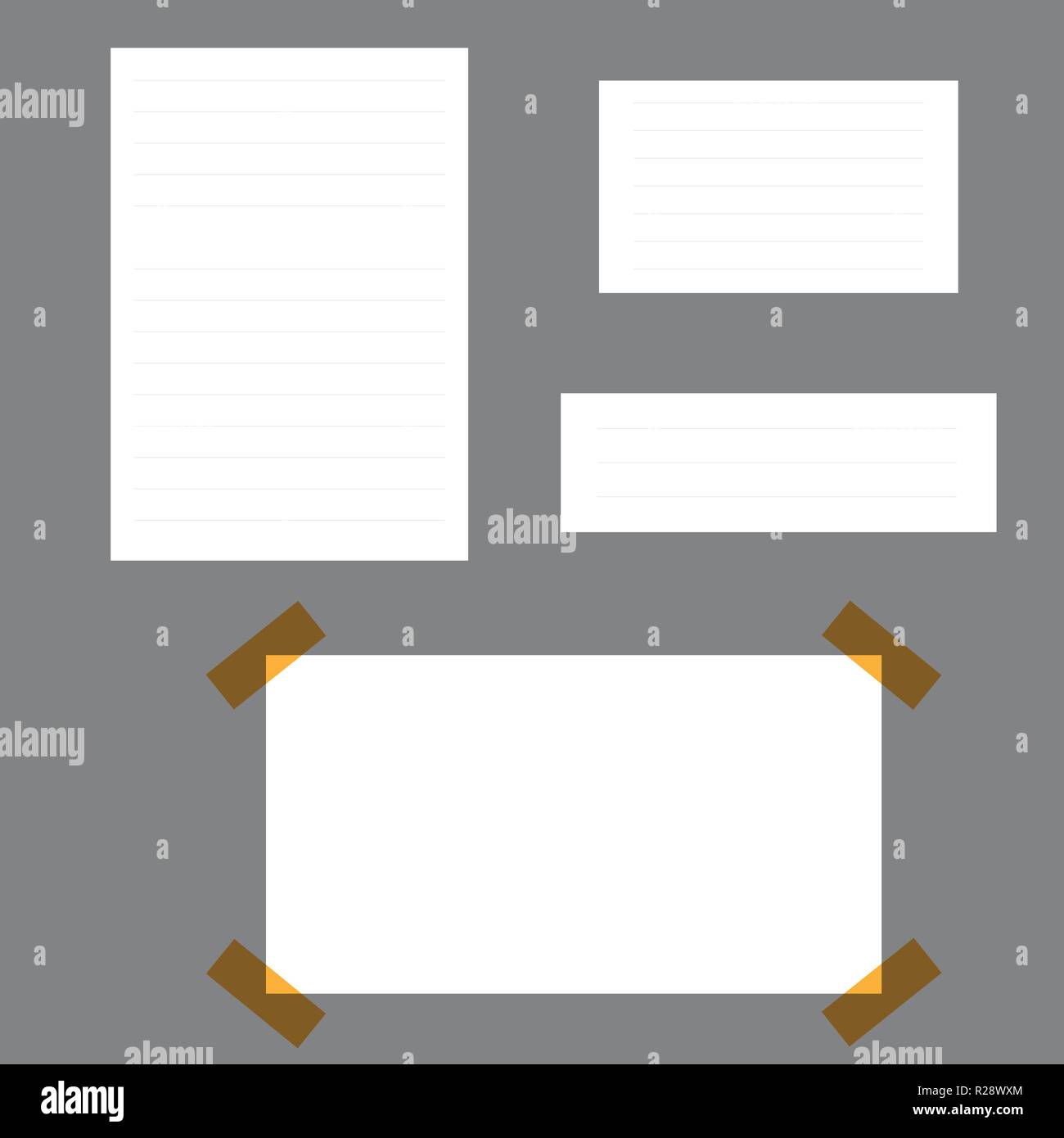 Attached tape Stock Vector Images - Alamy