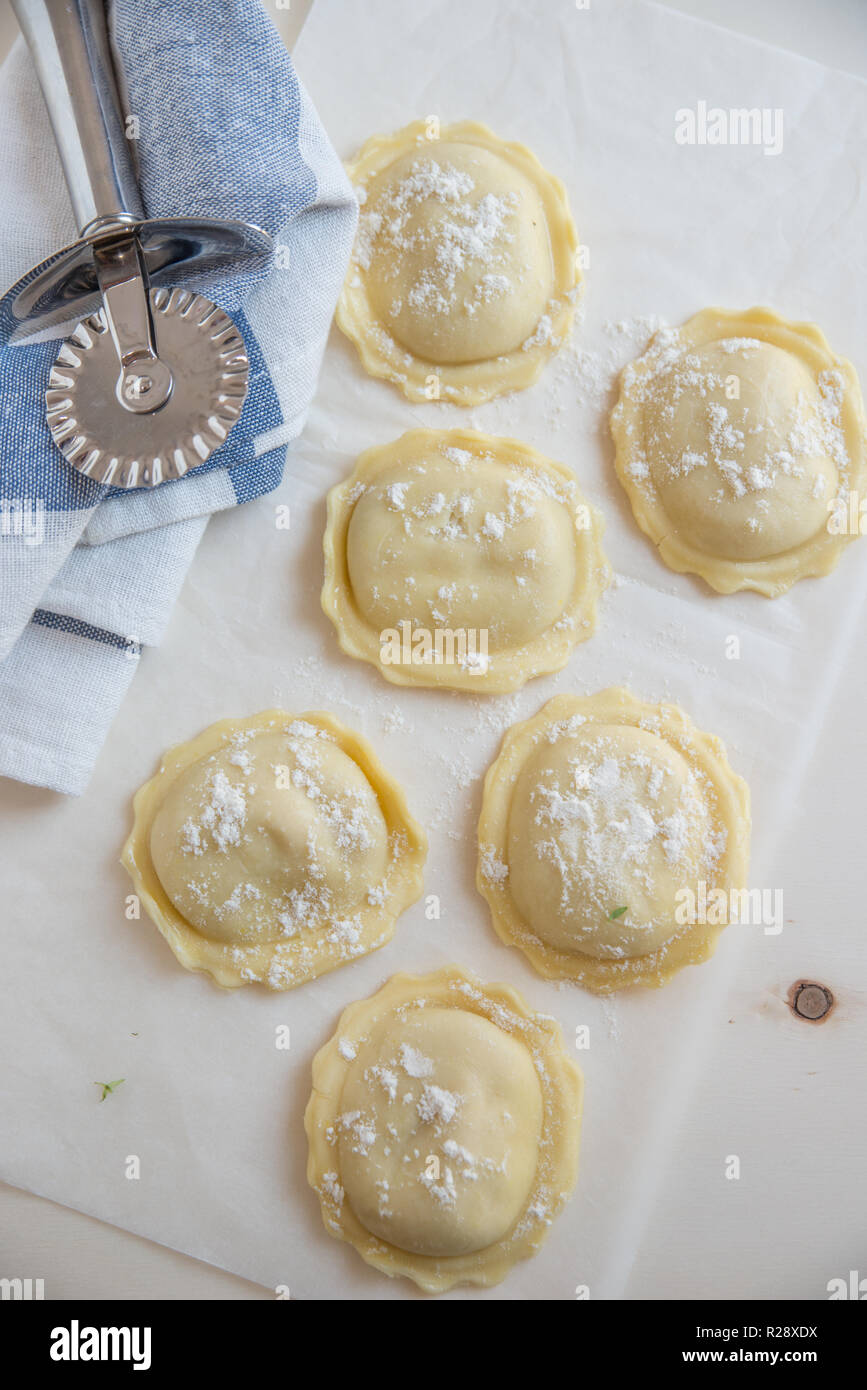 Home made pasta Stock Photo - Alamy