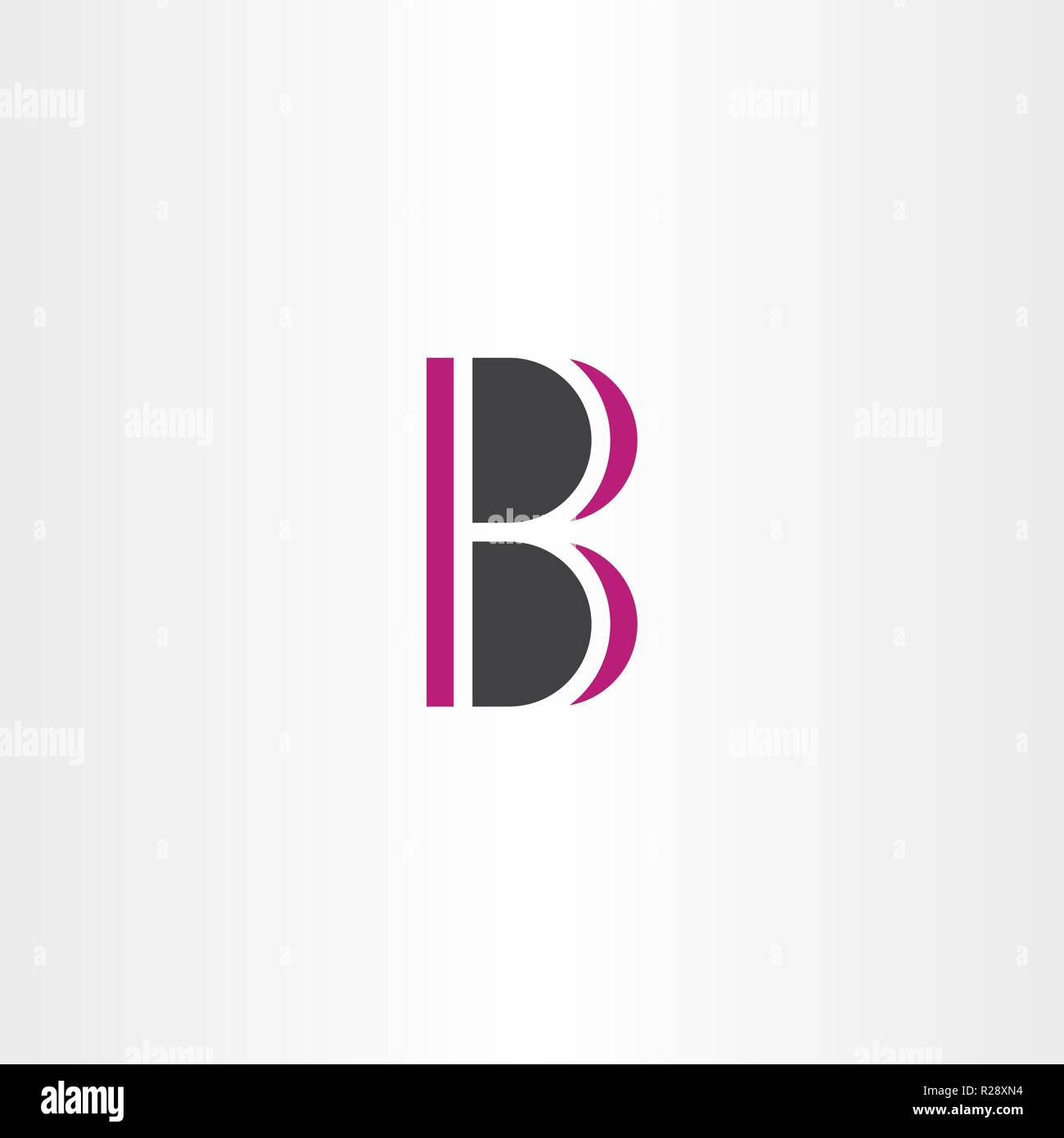 b logo sign element symbol vector Stock Vector Image & Art - Alamy