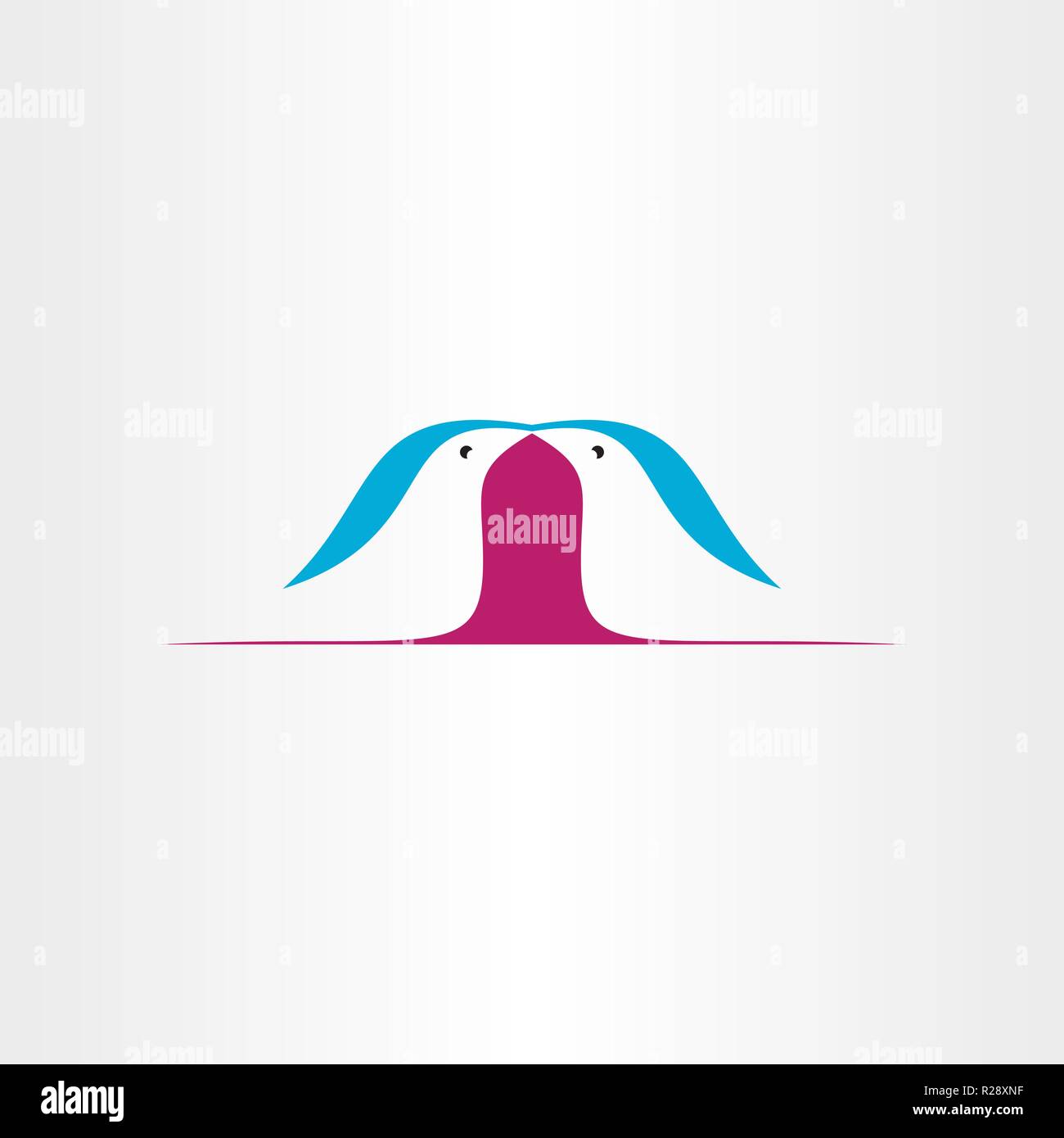 birds kissing vector love icon logo Stock Vector Image & Art - Alamy