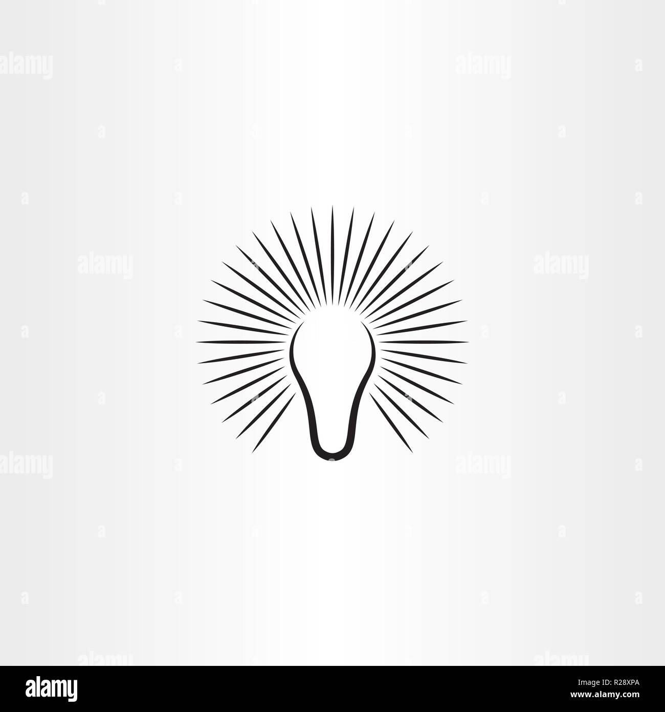 bulb lights logo icon black symbol design Stock Vector Image & Art - Alamy
