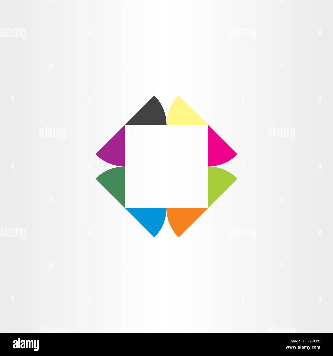 business logo square icon colorful box Stock Vector Image & Art - Alamy