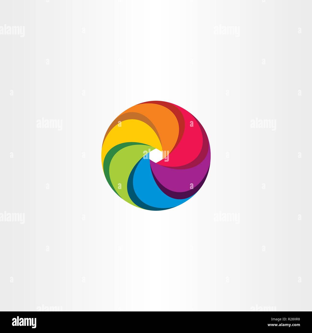 Colorful circle logo Stock Vector Images - Alamy