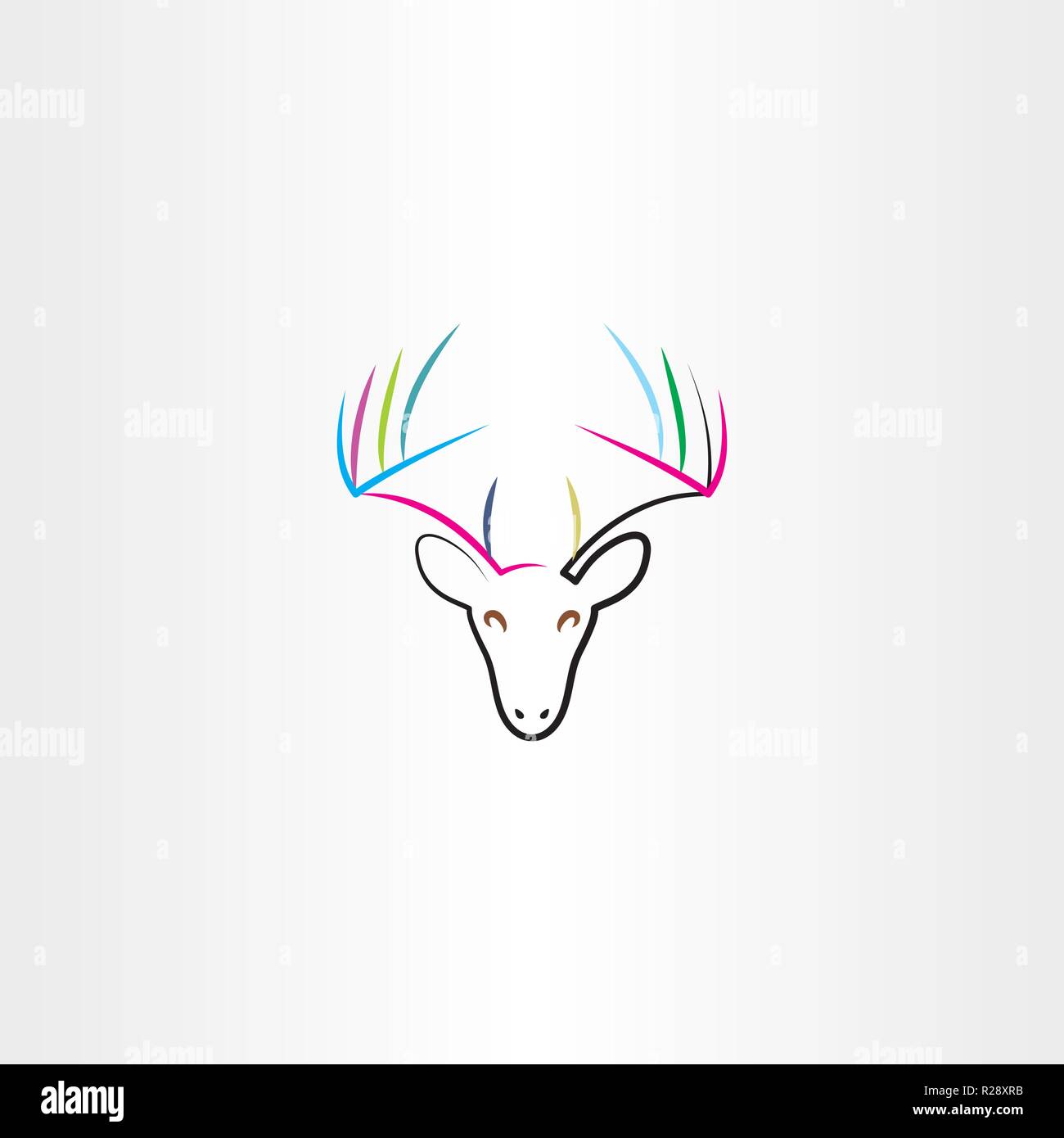 Deer icon hi-res stock photography and images - Alamy