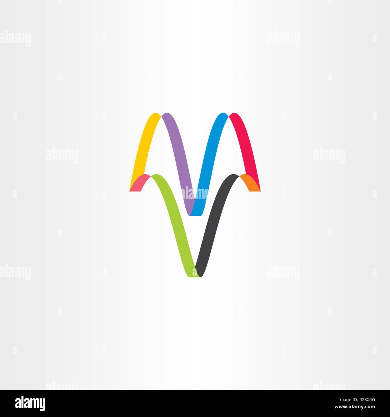 Colorful v Stock Vector Images - Alamy