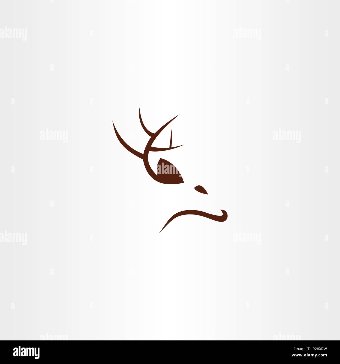 Deer symbol Stock Vector Images - Alamy