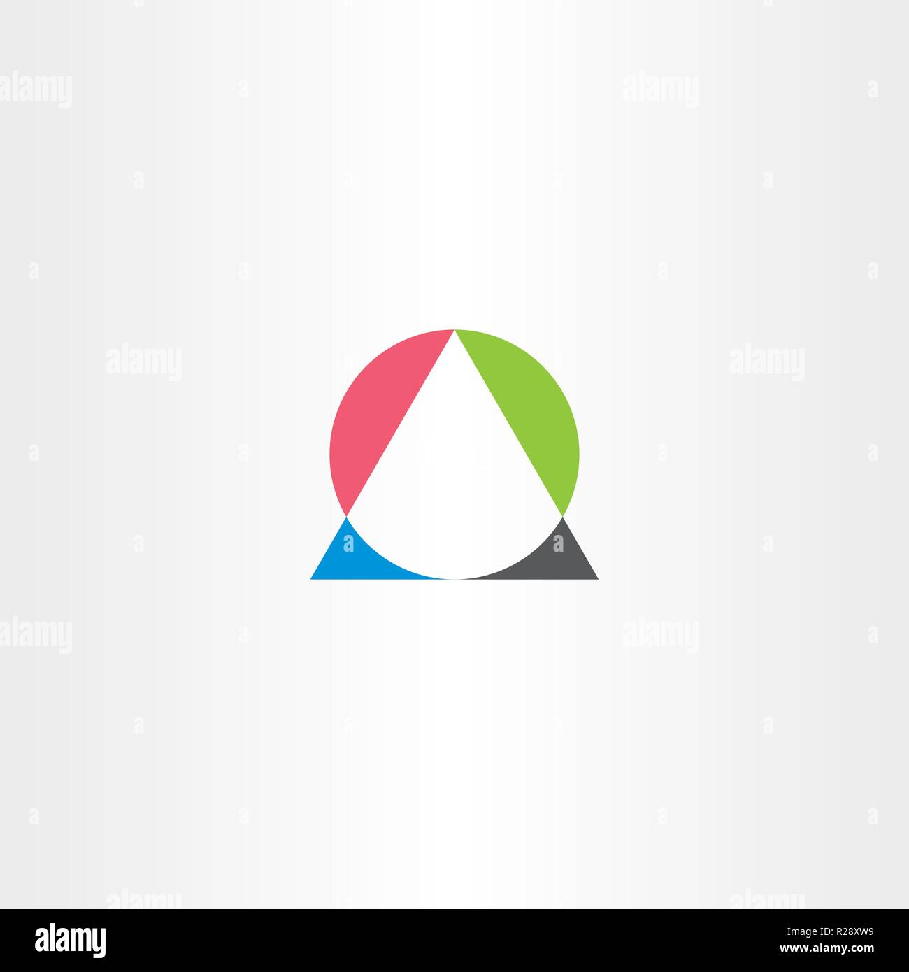 geometry math logo triangle and circle icon Stock Vector Image & Art ...