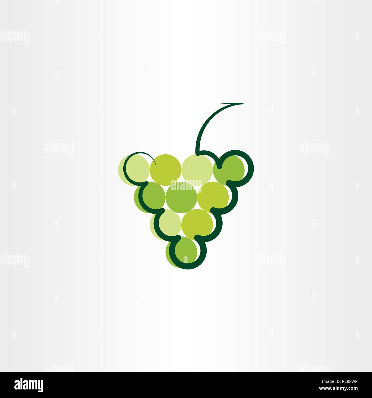 Grape logo green hi-res stock photography and images - Alamy
