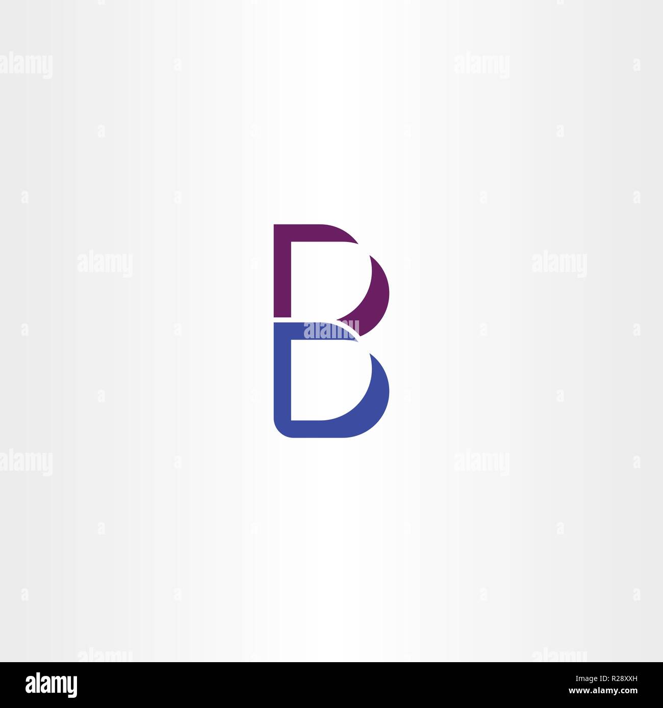 icon letter b vector blue purple logo Stock Vector Image & Art - Alamy