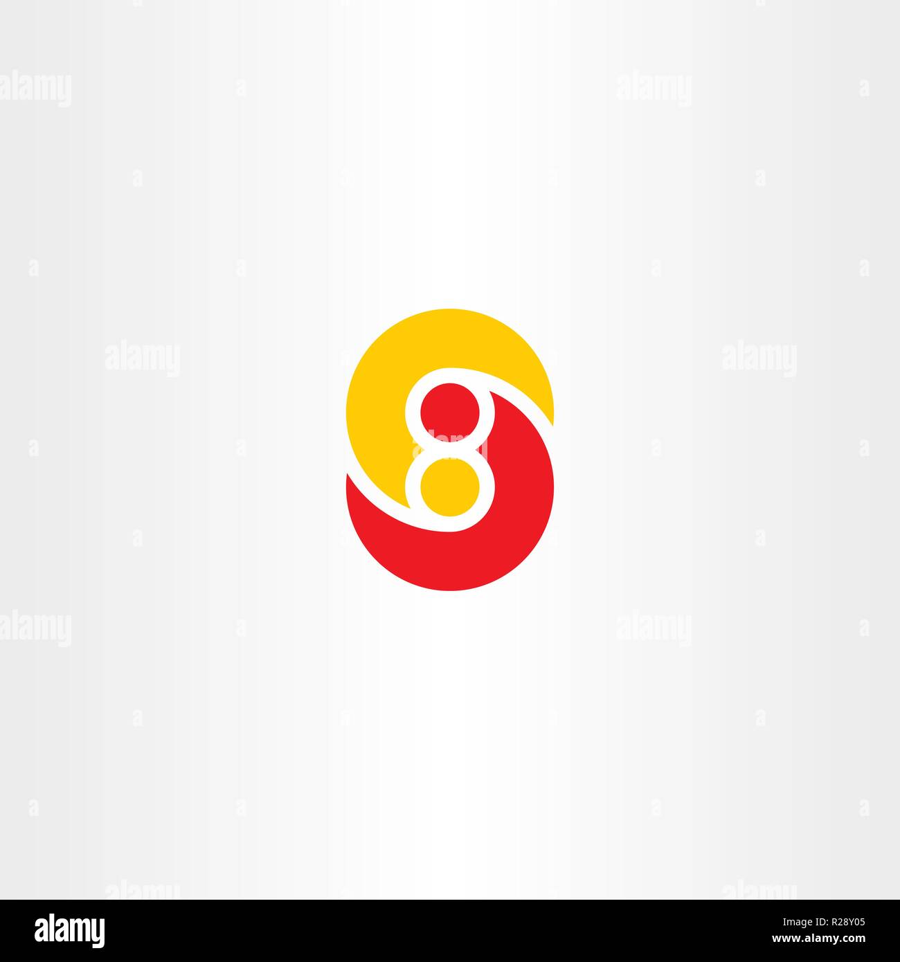 letter s and number eight 8 s8 logo Stock Vector Image & Art - Alamy