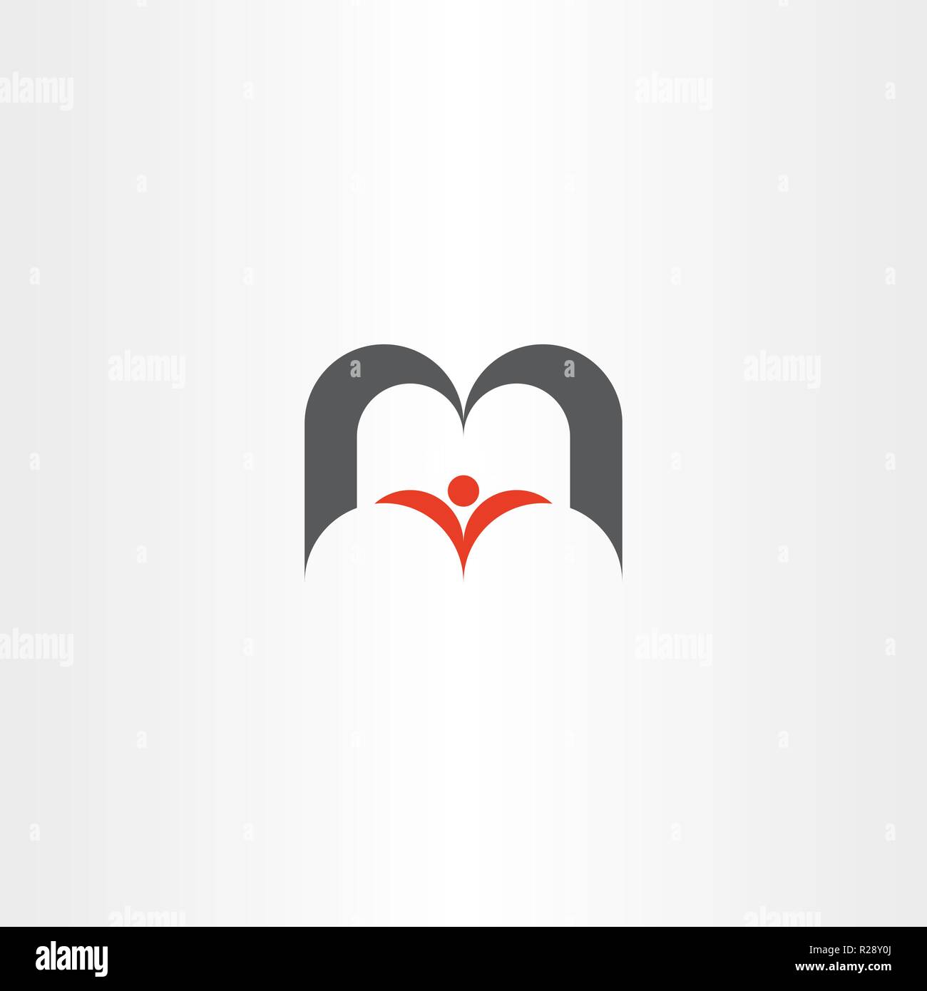 library man book logo vector icon Stock Vector Image & Art - Alamy