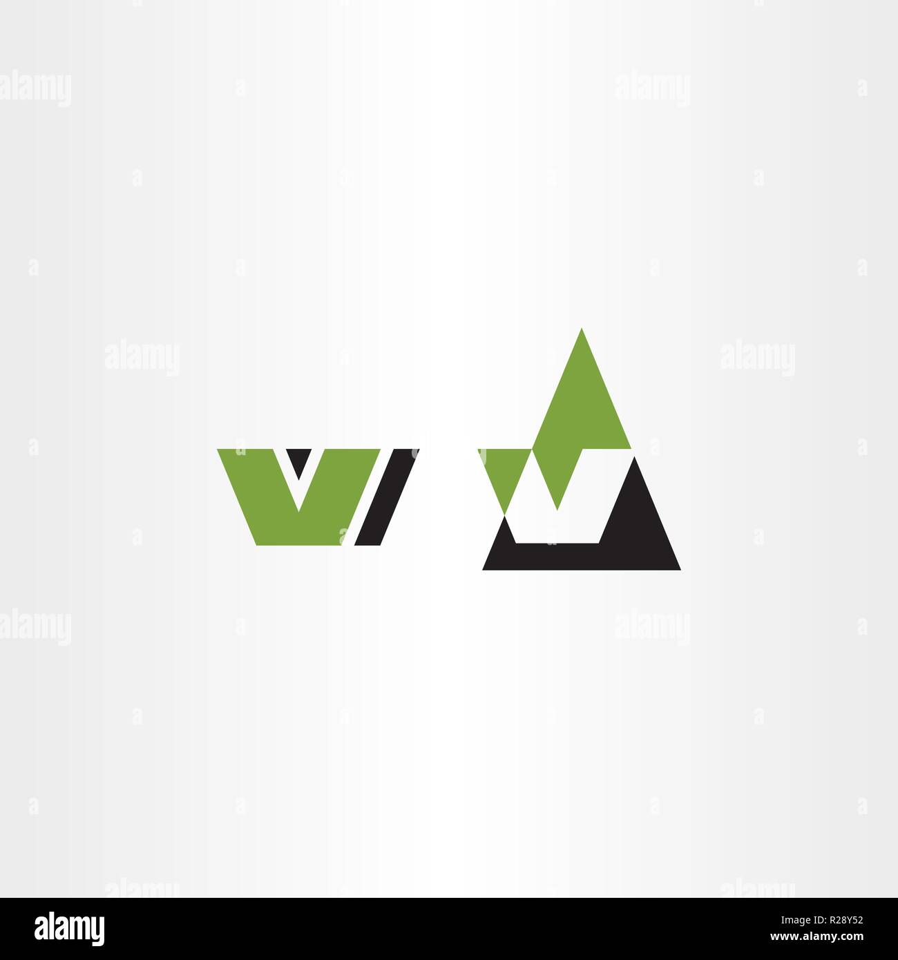 Green and black logo hi-res stock photography and images - Alamy