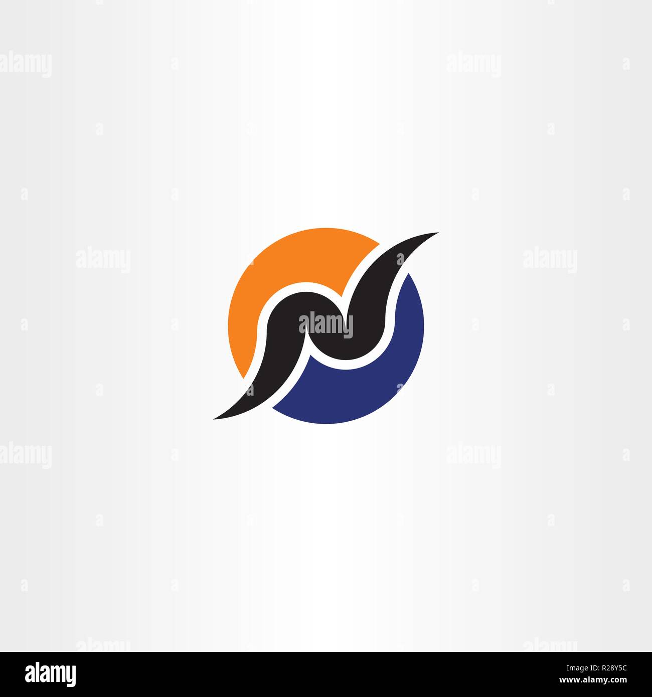 vector logo design letter n symbol Stock Vector Image & Art - Alamy