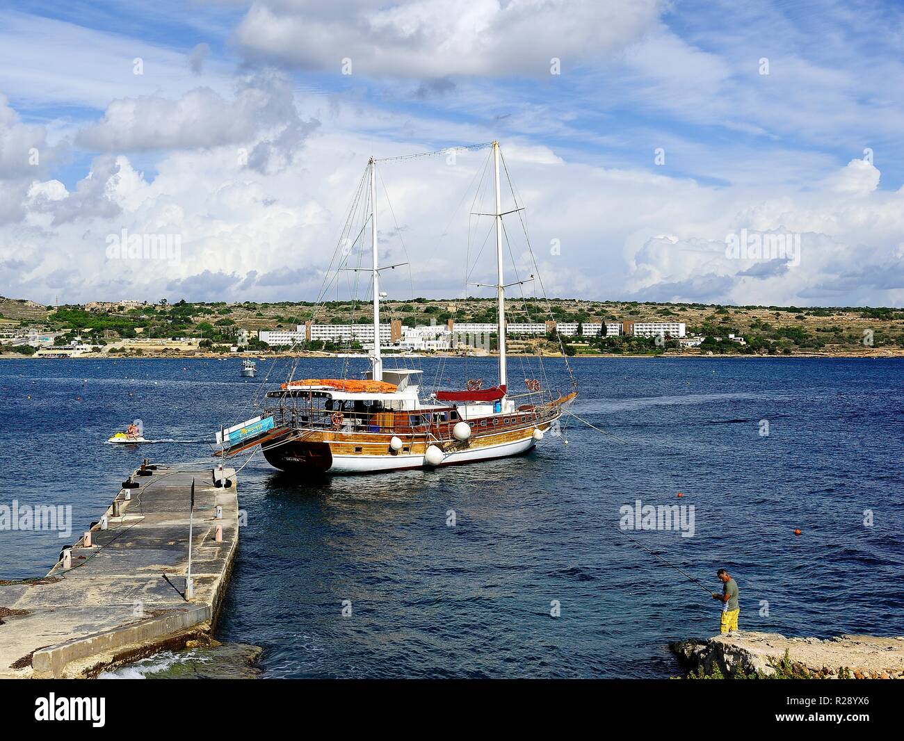 Mellieha bay hotel malta hi-res stock photography and images - Alamy