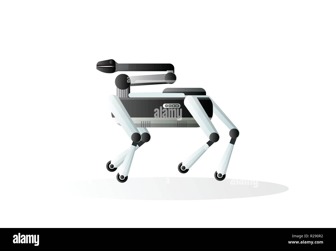 robot reindeer artificial intelligence concept deer futuristic ...