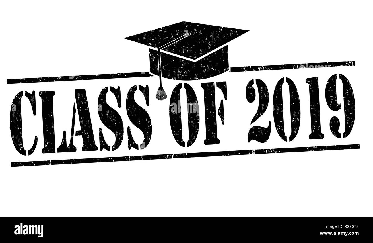 Class of 2019 stamp Black and White Stock Photos & Images - Alamy