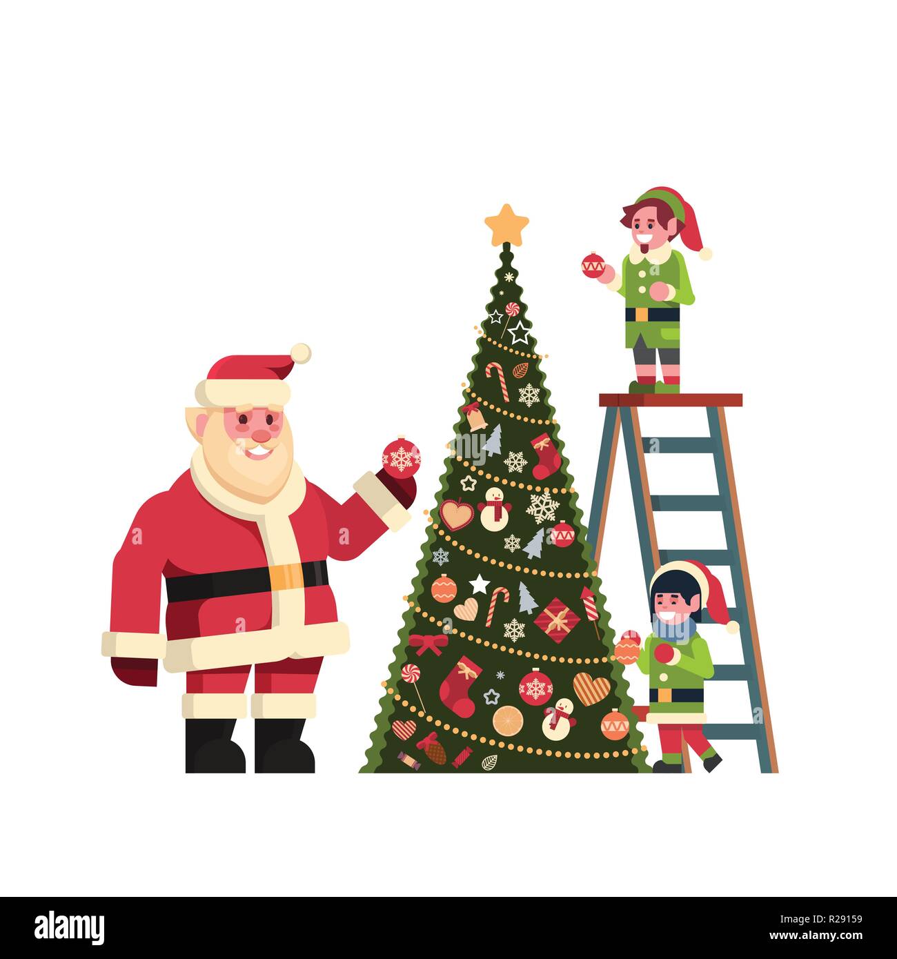 Cartoon elves Cut Out Stock Images & Pictures - Alamy