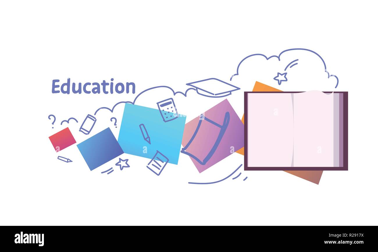 Education concept business learning online training courses sketch ...