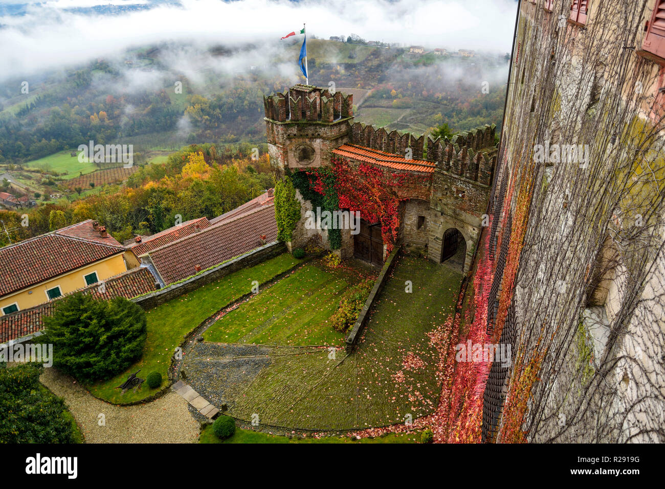 Piemonte, Italy Cremolino castle Stock Photo - Alamy