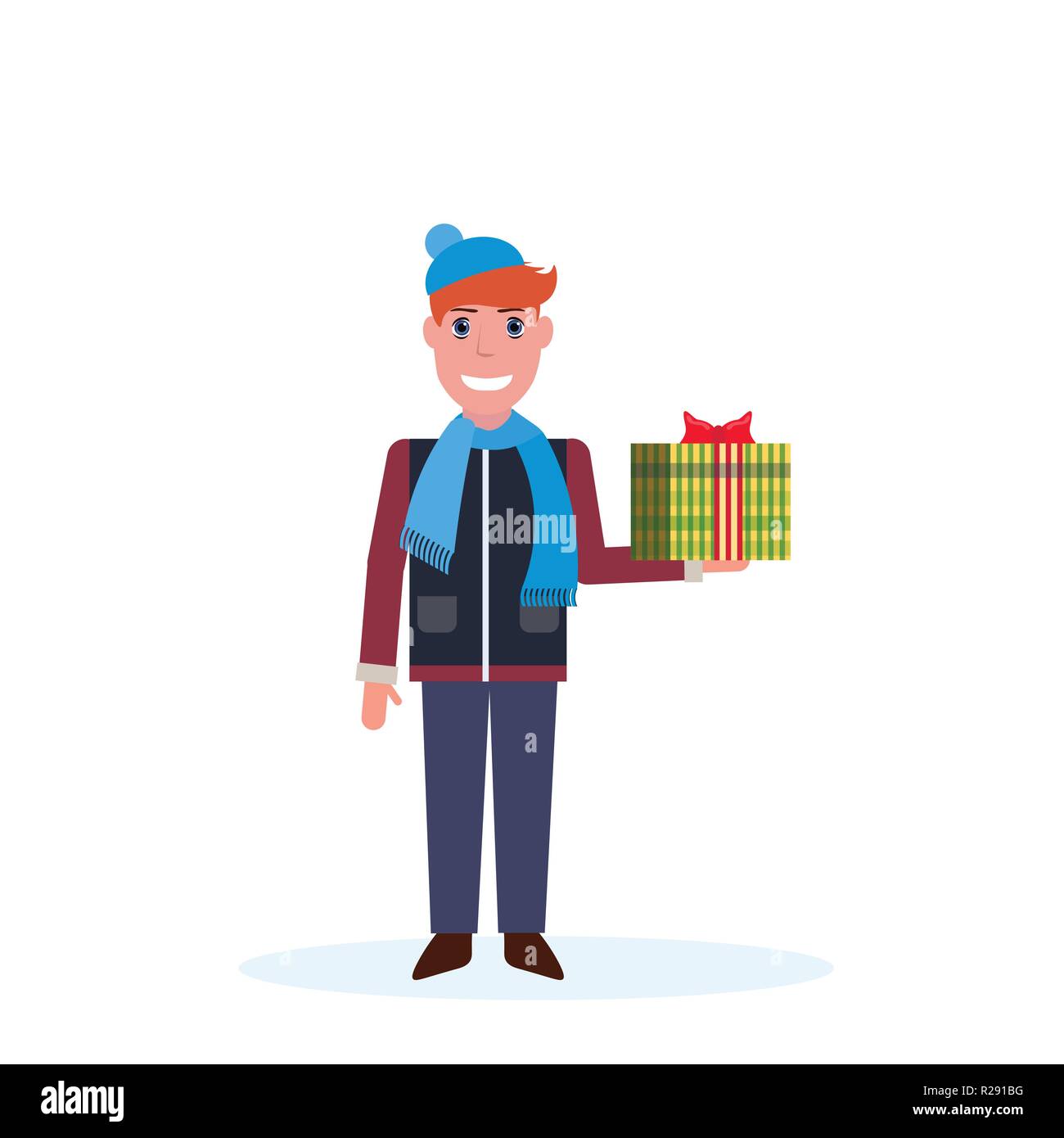 Cartoon wrapped present hi-res stock photography and images - Alamy