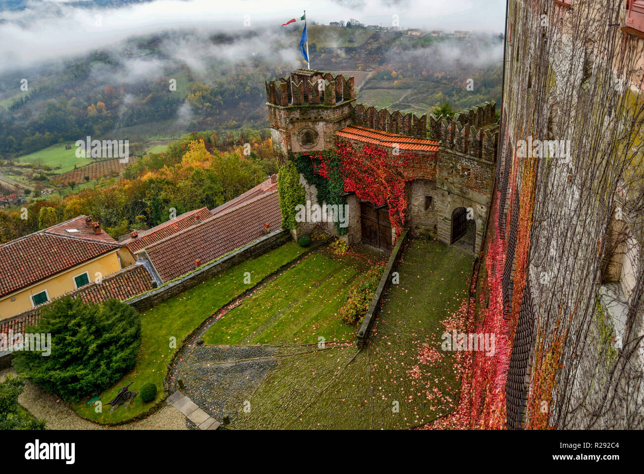 Piemonte, Italy Cremolino castle Stock Photo - Alamy