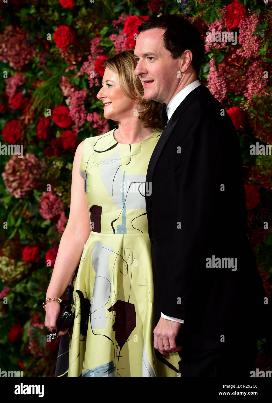 Frances Osborne and George Osborne attending the Evening Standard ...