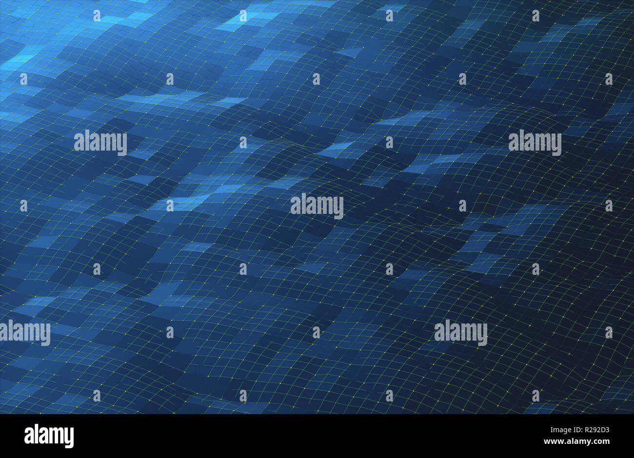 3D illustration. Abstract background image, connections in lines and ...
