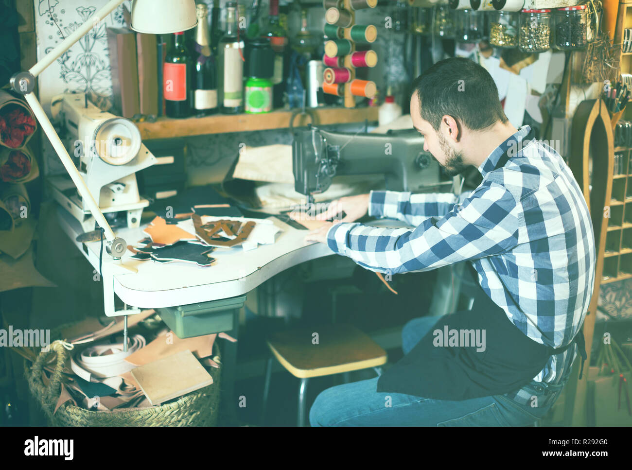 Smiling spanish male worker hi-res stock photography and images - Alamy