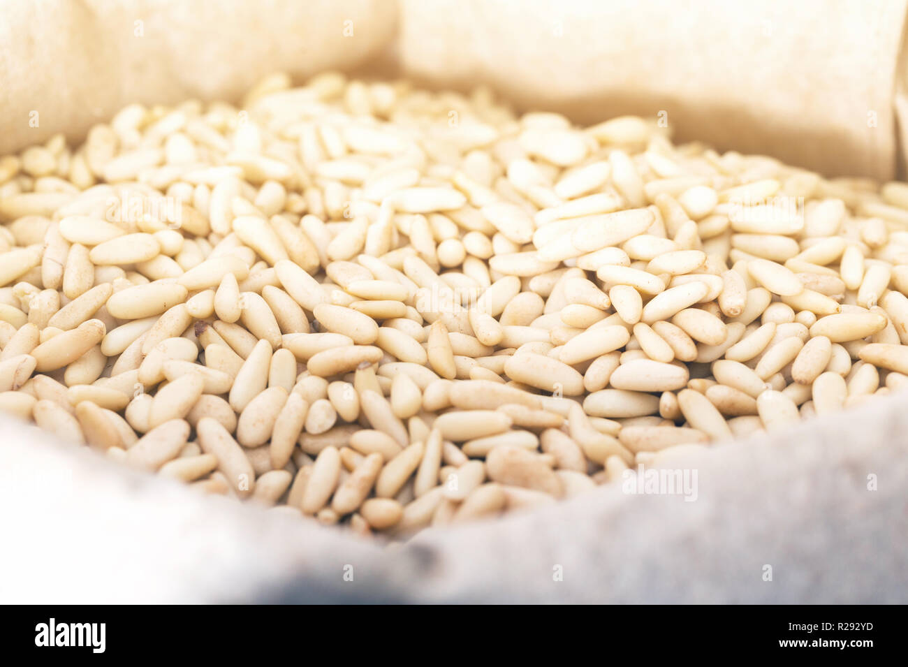 Photo of mix pine nut in the alimentacion store Stock Photo - Alamy