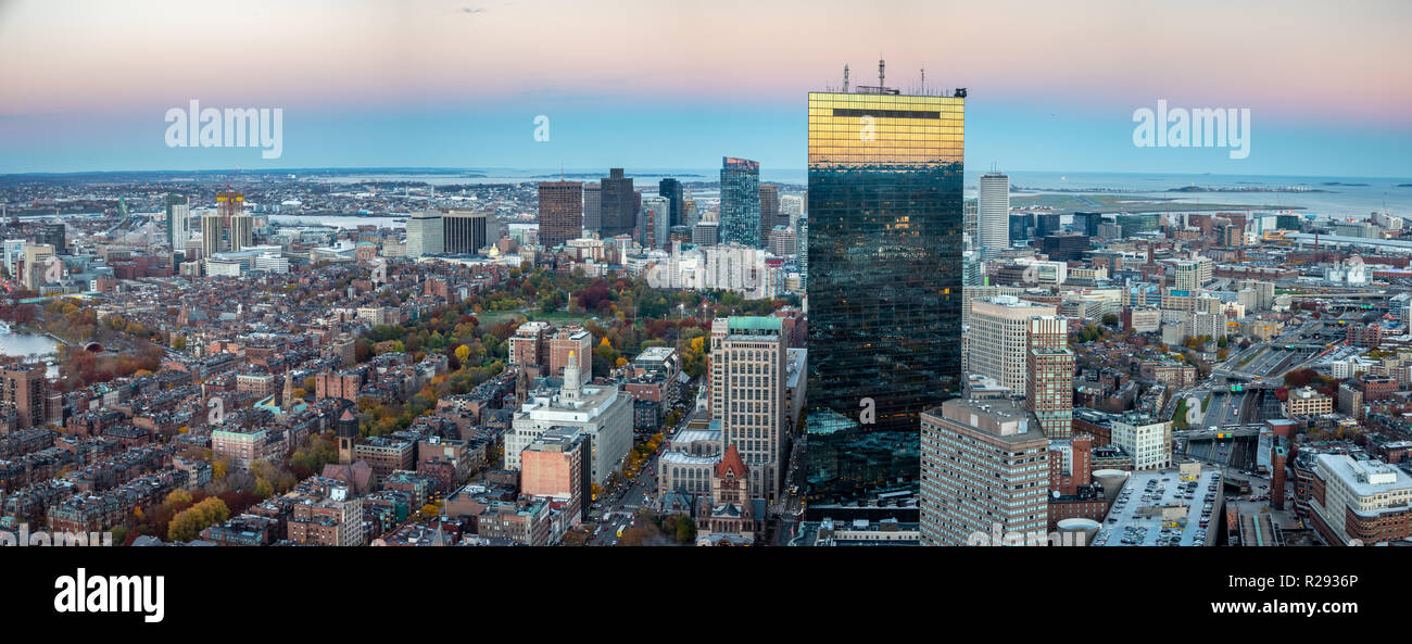 Boston common aerial hi-res stock photography and images - Alamy
