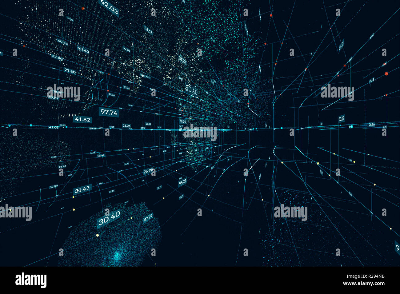 3d rendering, big data and finance Stock Photo - Alamy