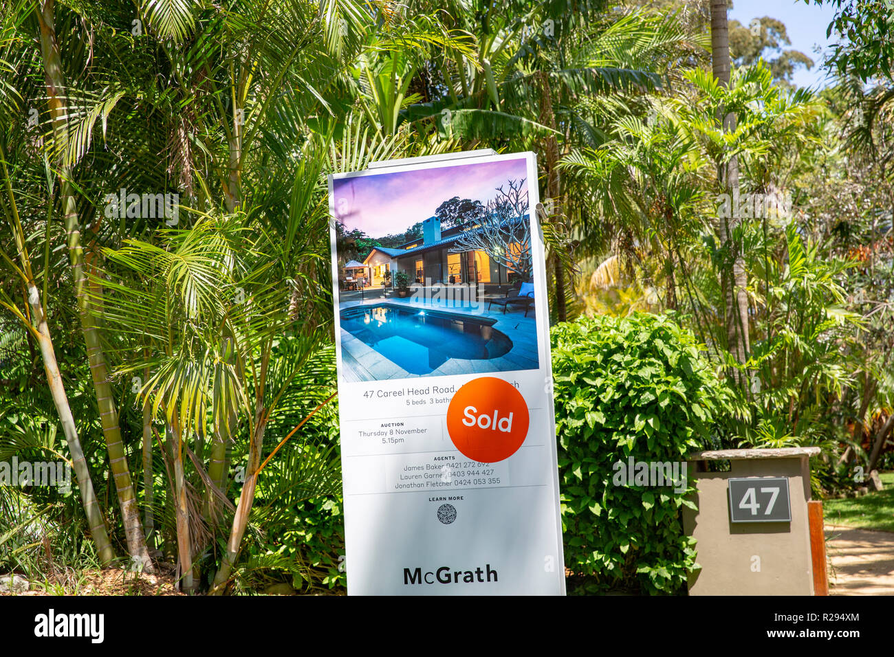 Real estate sydney sign sale hi-res stock photography and images - Alamy