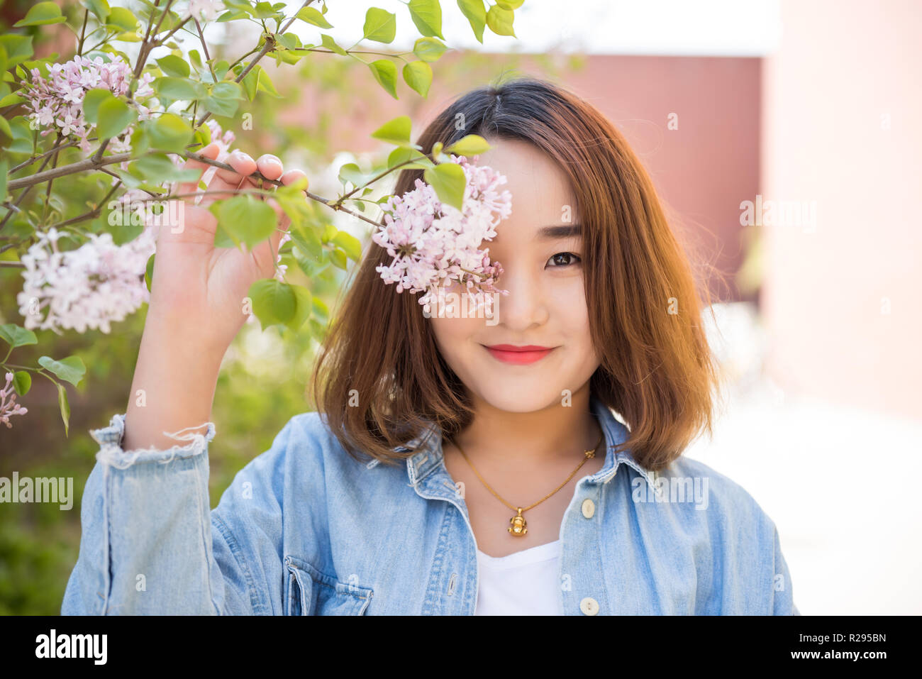 Enjoying the flower hi-res stock photography and images - Alamy