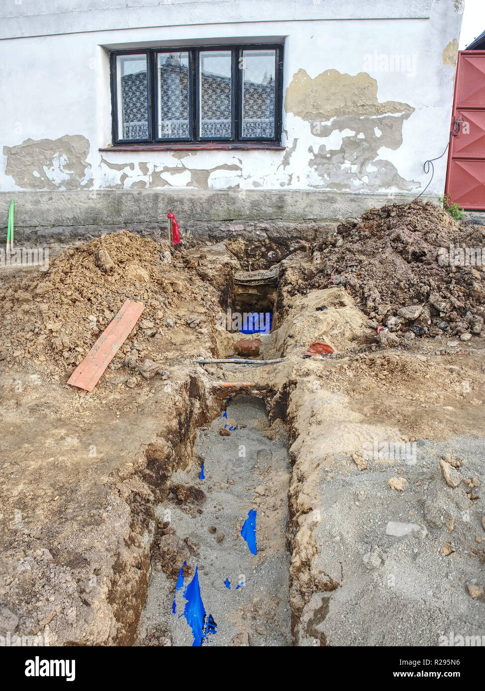 Drinking water distribution system. Tap with controlling high pressure ...